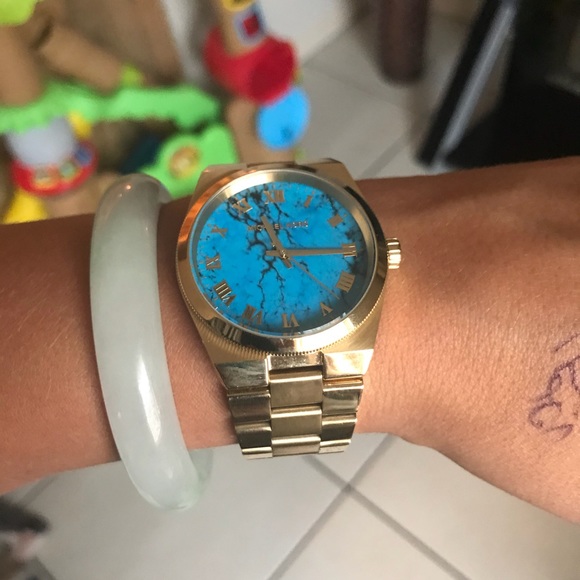 Michael Kors | Accessories | Mk Blue Watch Like New | Poshmark